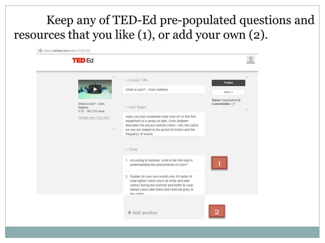 How to create TED-Ed lessons | PPT
