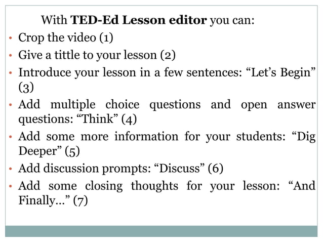 How to create TED-Ed lessons | PPT