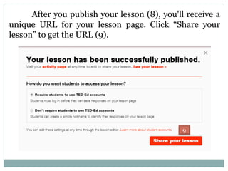 How to create TED-Ed lessons | PPTX