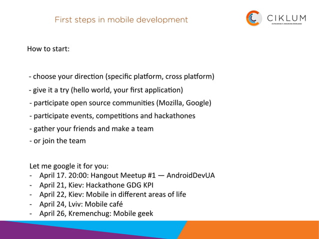 How to-day-yay (HOW TO DIVE INTO THE WORLD OF MOBILE DEVELOPMENT) | PDF | Technology & Computing