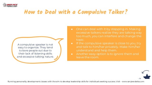 How to Deal with Compulsive Talker? | PPT