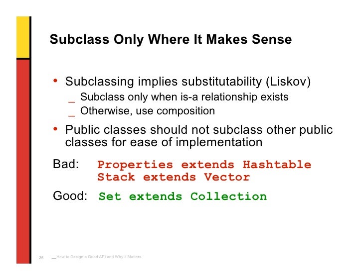 Subclass Only Where It Makes