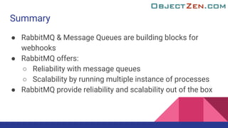 How to Design Reliable and Scalable Webhooks with RabbitMQ | PDF