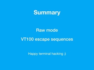 How to develop a rich terminal UI application | PPT