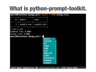 How to develop a rich terminal UI application | PPT