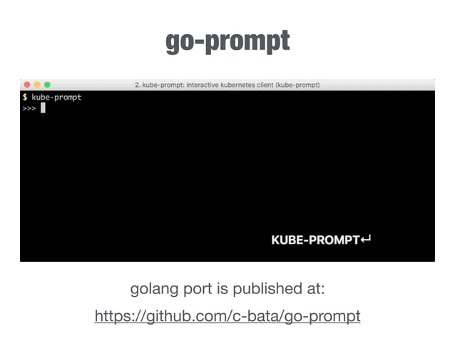 How to develop a rich terminal UI application | PPT