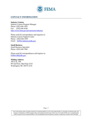 How to Do Business with FEMA | PDF