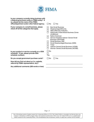 How to Do Business with FEMA | PDF