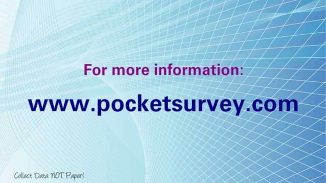 SFG20 Asset Data Collection Surveys - Mobile Facilities Management | PPT