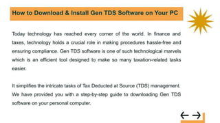 Easy Way to Download and Set Up Gen TDS Software on Your Computer | PDF