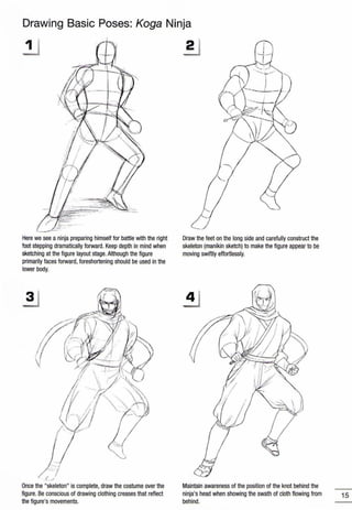 How To Draw Ninja Poses