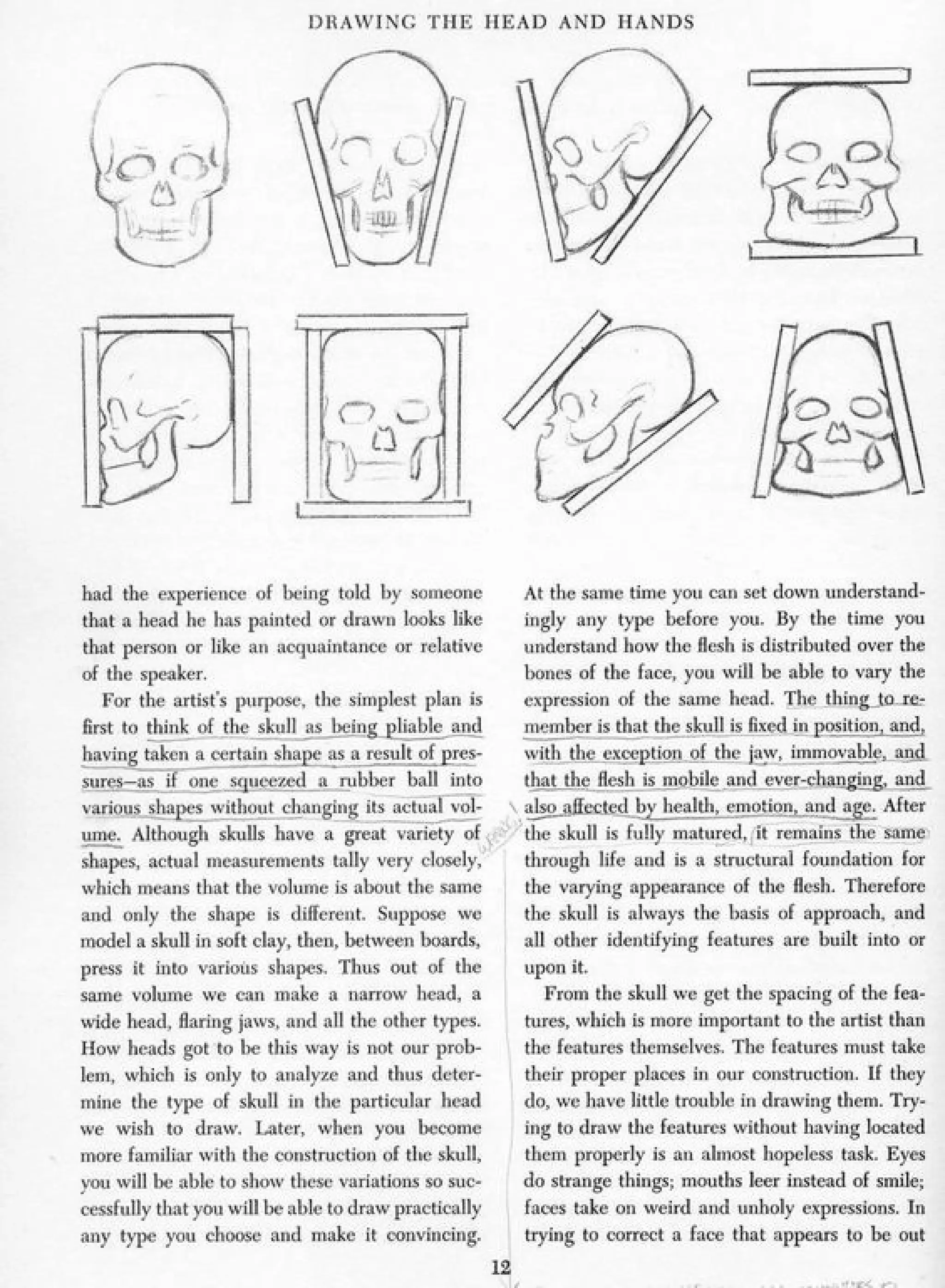 [How to-draw] andrew loomis - drawing the head and hands | PDF