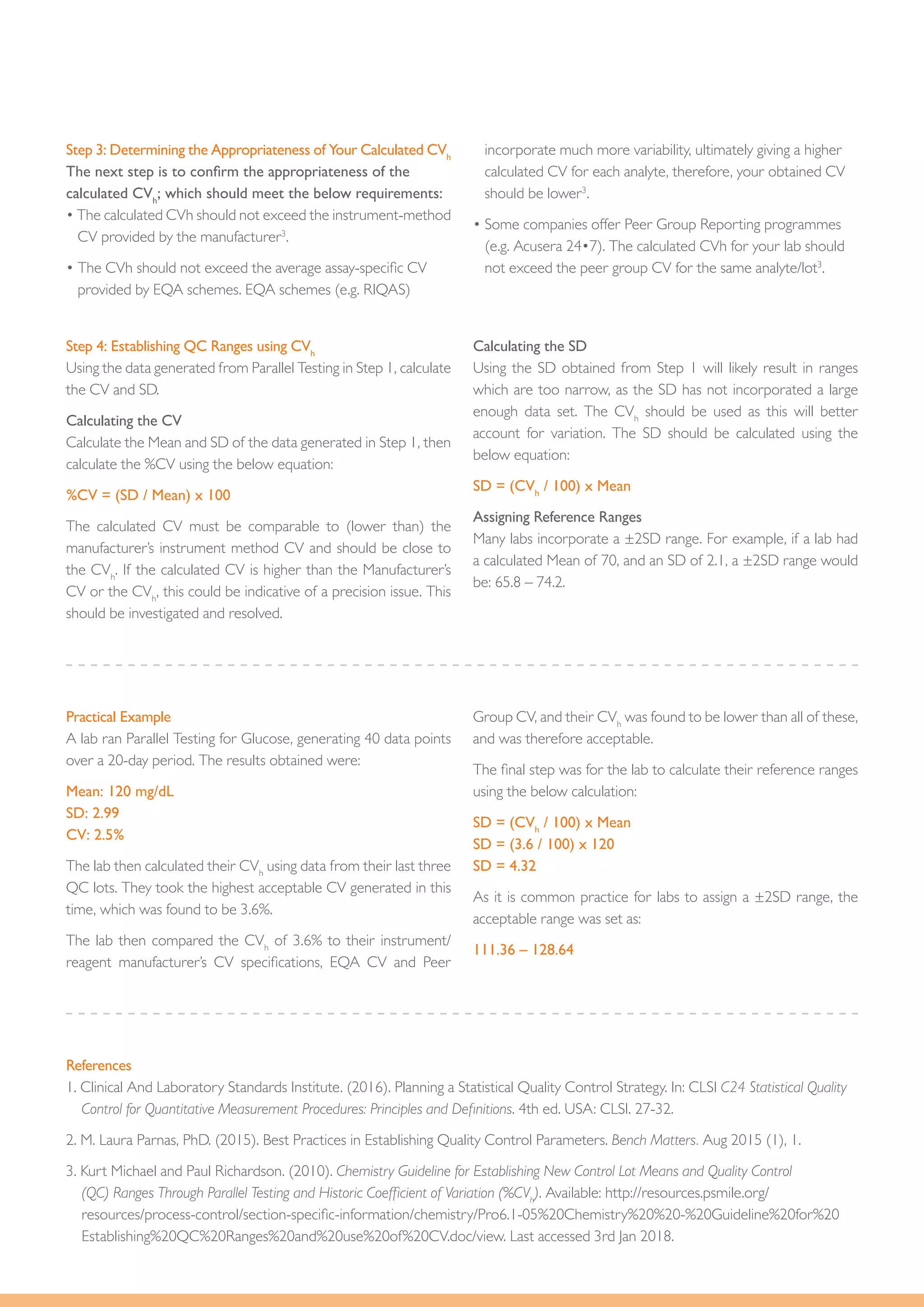 How to establish QC reference ranges - Randox QC Educational Guide | PDF