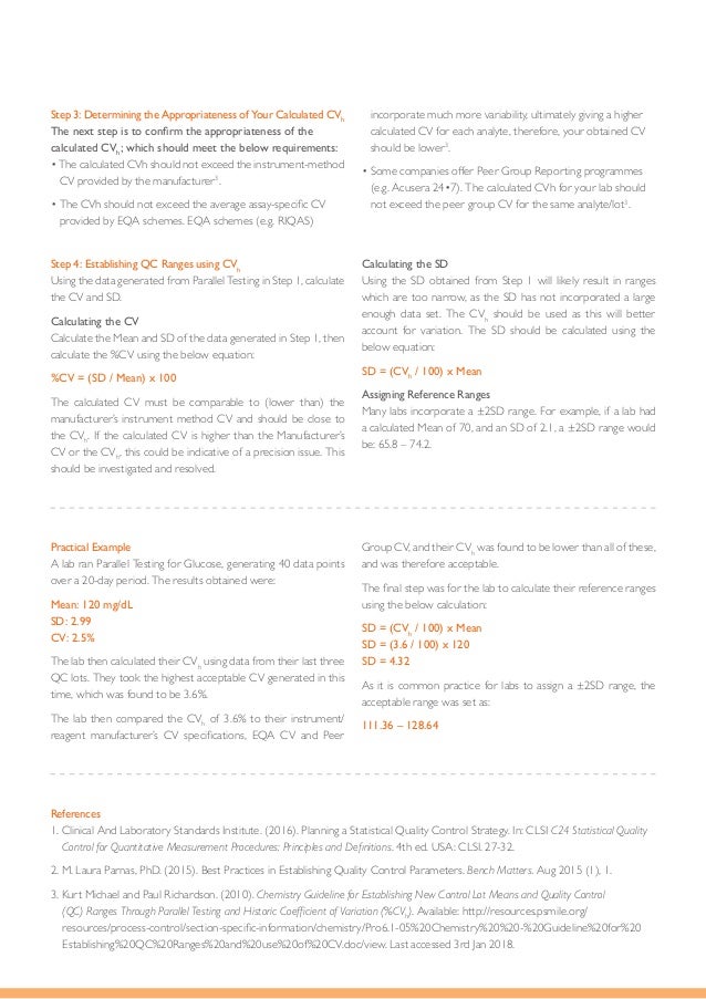 How to establish QC reference ranges - Randox QC Educational Guide