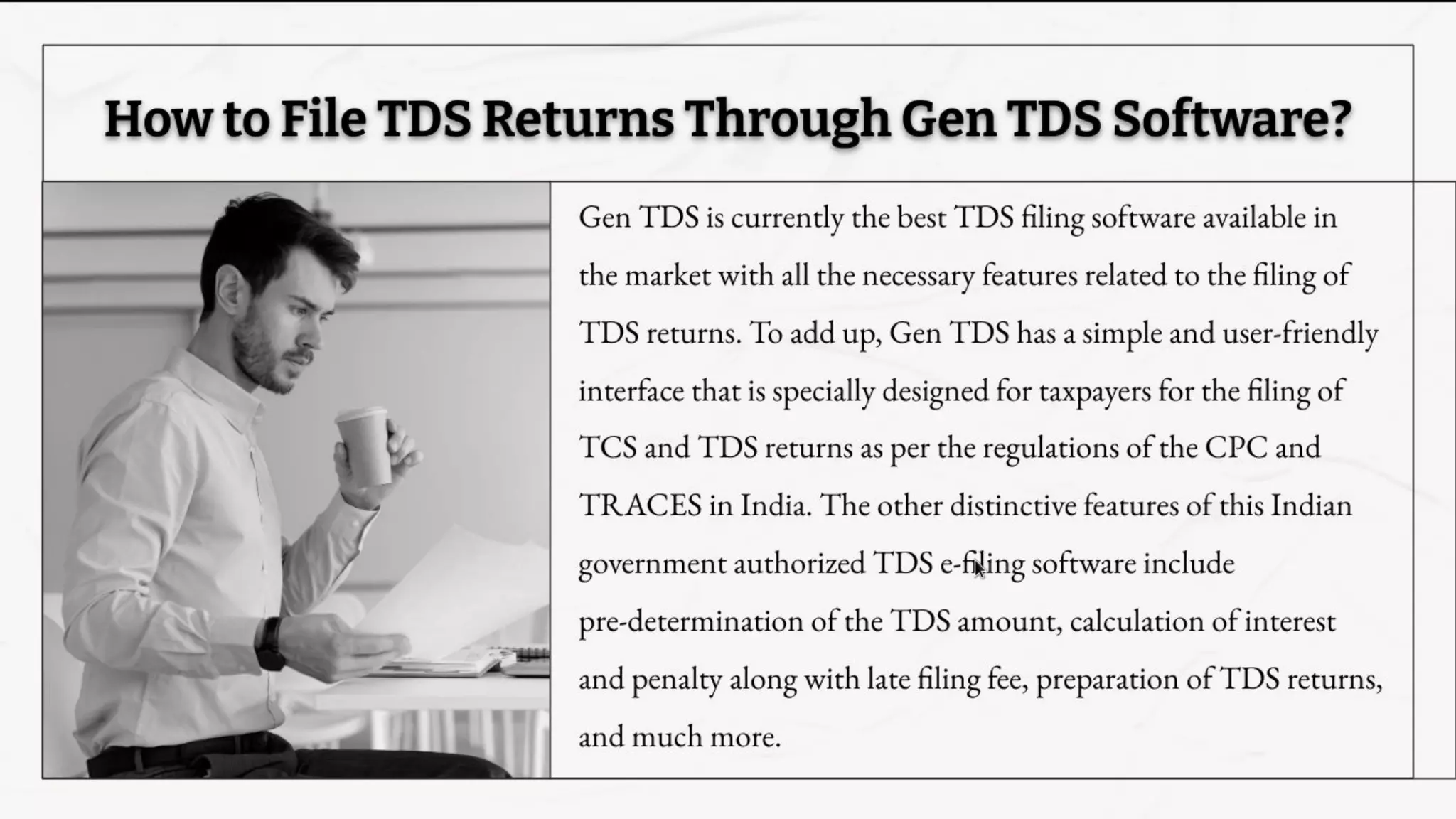 Simple Guide to Filing TDS Returns Via Using Gen TDS Software | PDF