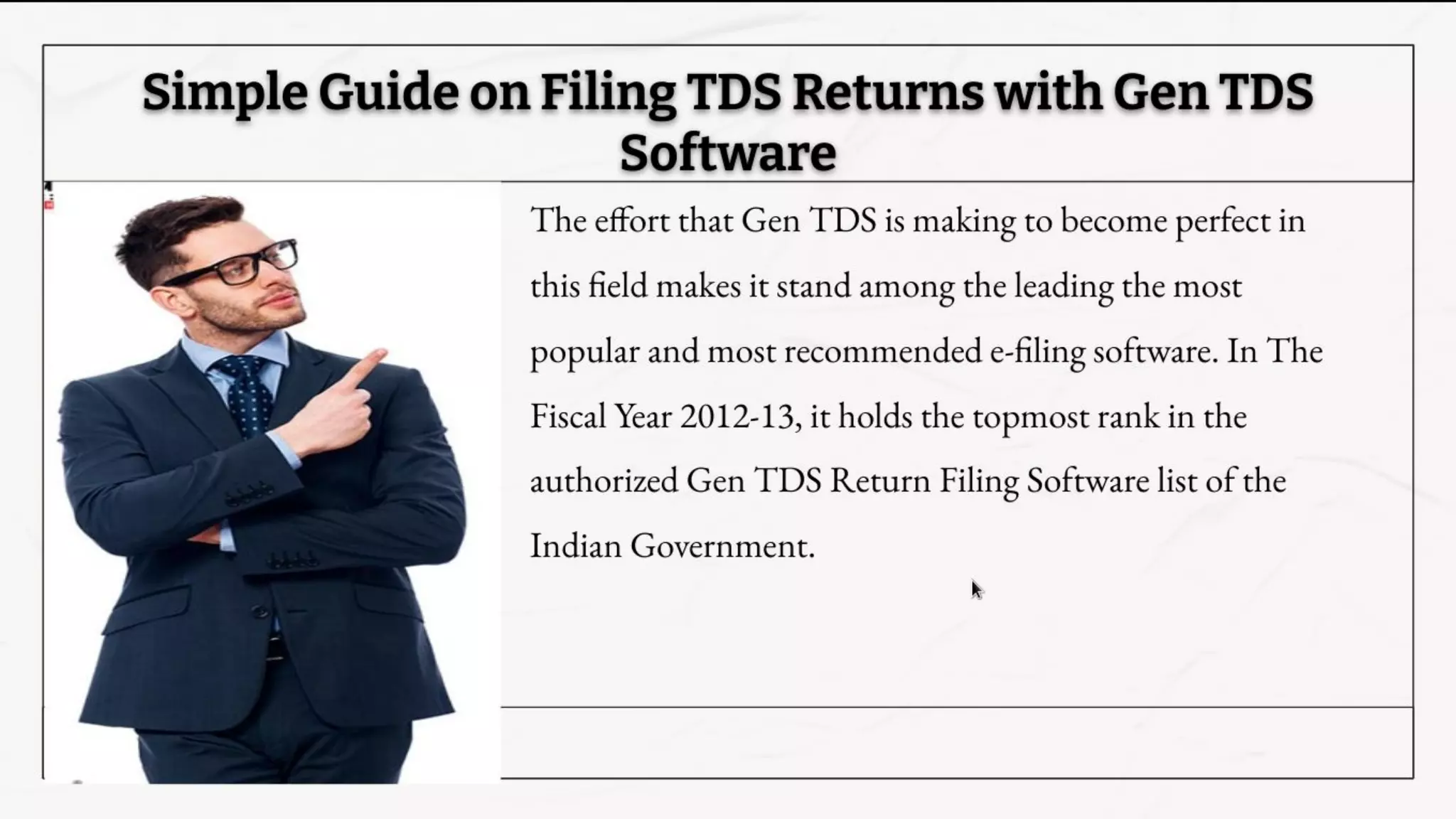 Simple Guide to Filing TDS Returns Via Using Gen TDS Software | PDF