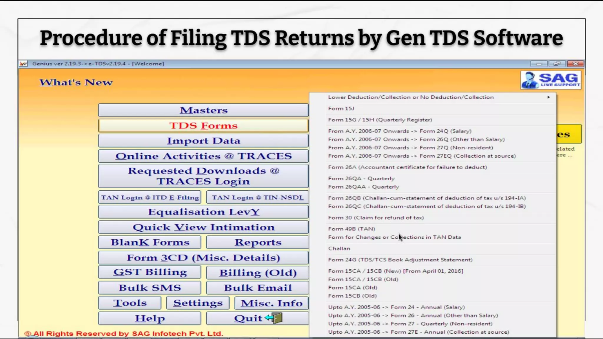 Simple Guide to Filing TDS Returns Via Using Gen TDS Software | PDF