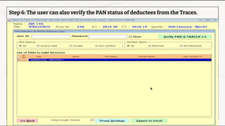 Simple Guide to Filing TDS Returns Via Using Gen TDS Software | PDF
