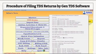Simple Guide to Filing TDS Returns Via Using Gen TDS Software | PDF