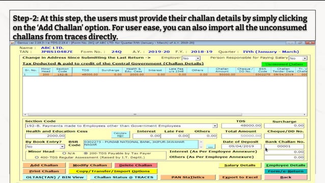 Simple Guide to Filing TDS Returns Via Using Gen TDS Software | PDF