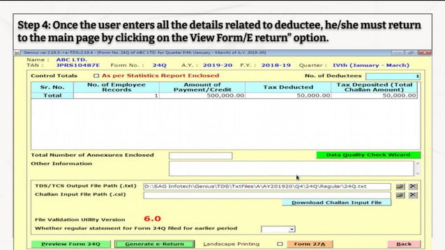 Simple Guide to Filing TDS Returns Via Using Gen TDS Software | PDF