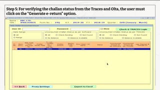Simple Guide to Filing TDS Returns Via Using Gen TDS Software | PDF