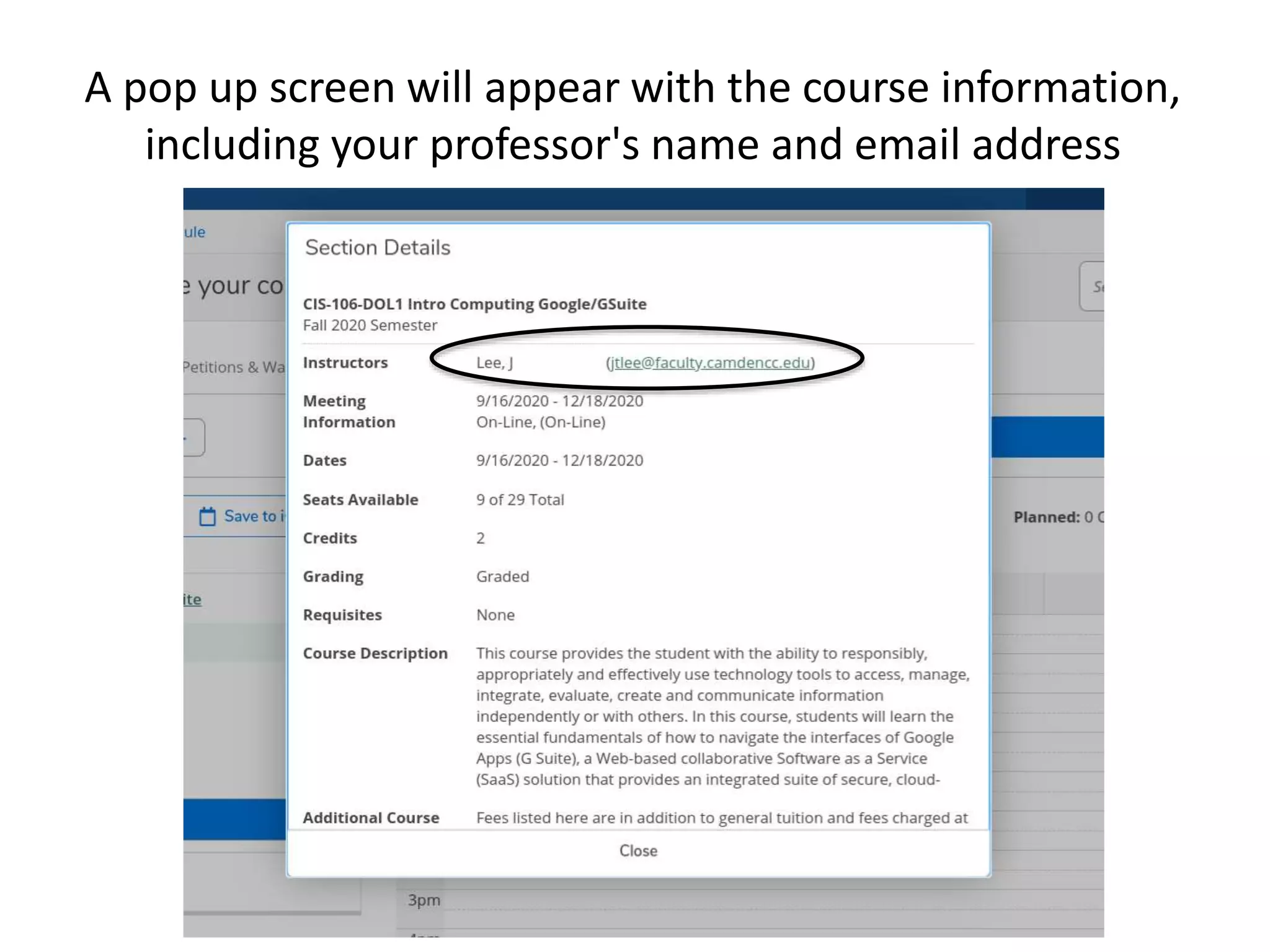 How to find your professor and their contact information | PPT