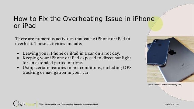 How to Fix the Overheating Issue in iPhone or iPad | PPT