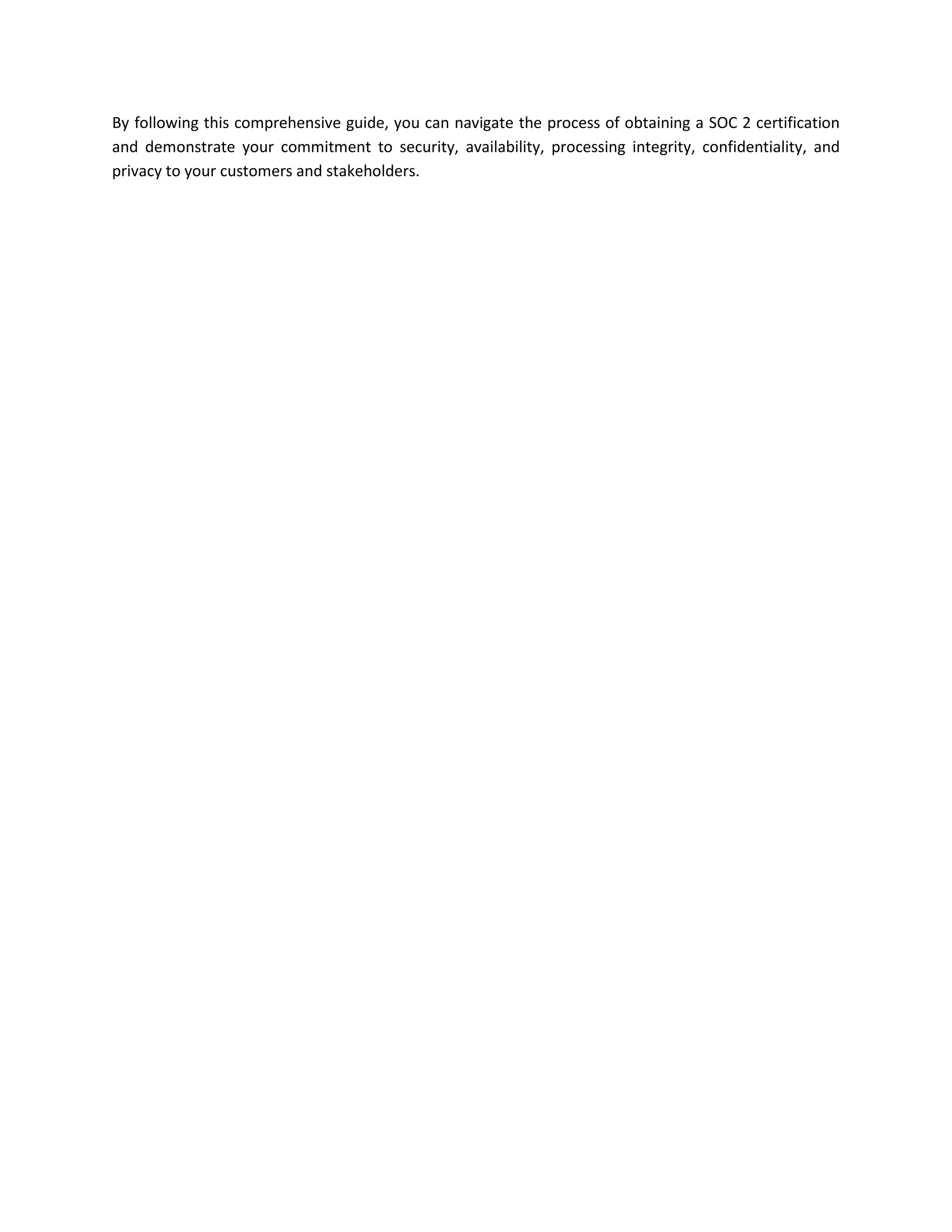SOC 2 certification: a Comprehensive Guide | PDF SOC 2 certification: a Comprehensive Guide | PDF