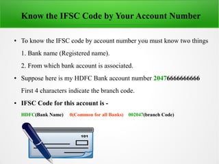 How to Get IFSC Code by Account Number | PPT