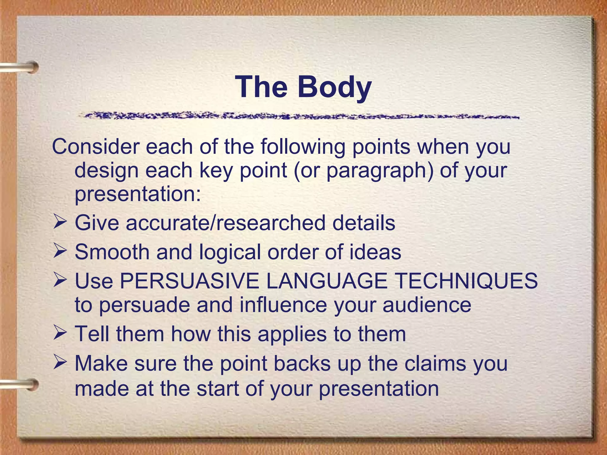 how to give persuasive oral presentation | PPT