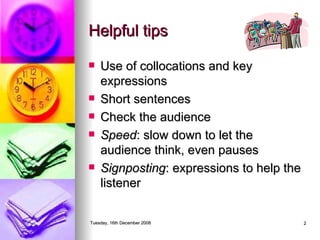 How To Give Presentations Presentation Signposting | PPT