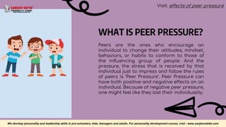 How to Handle Peer Pressure | PPTX