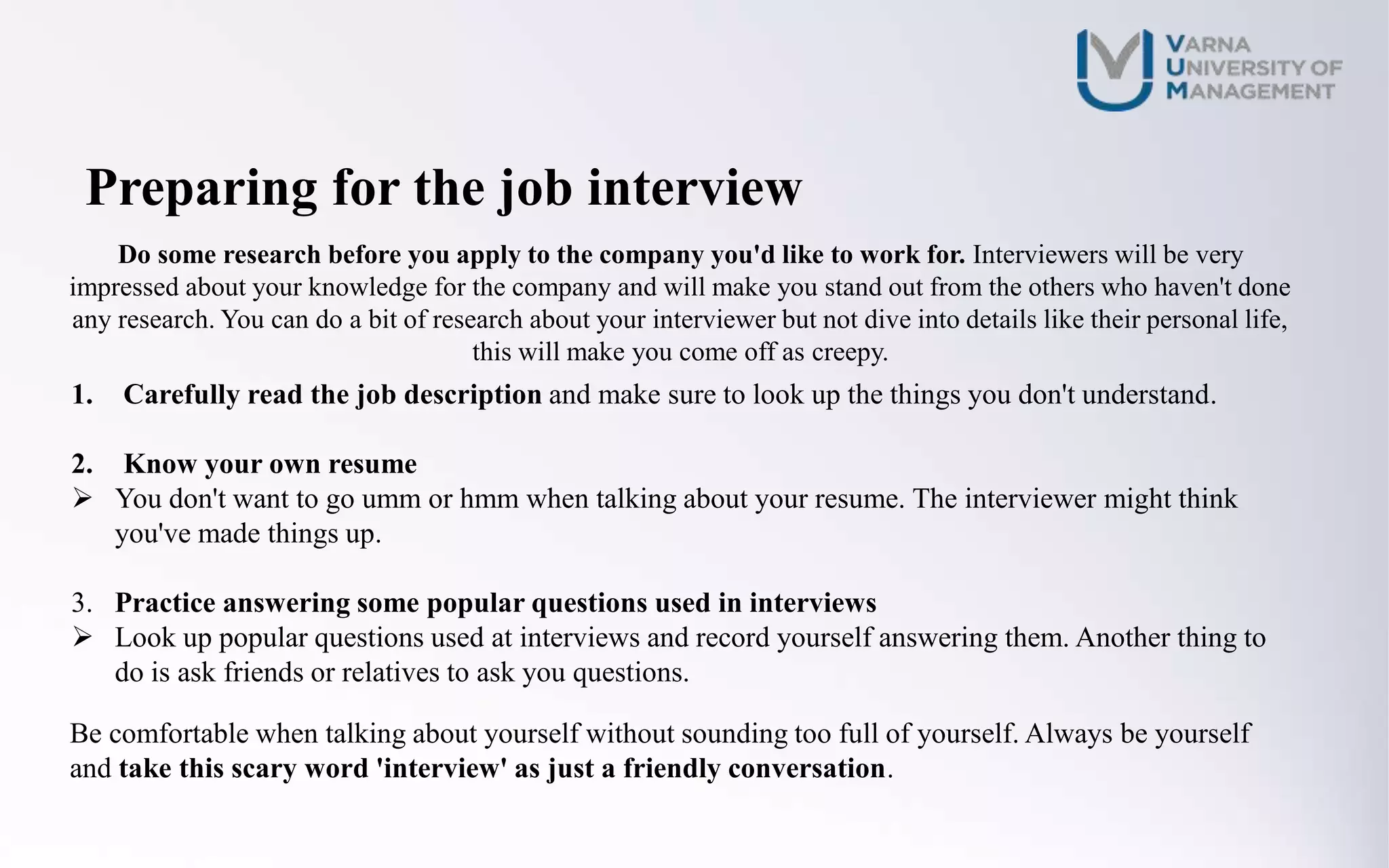 How to have a successful interview? | PPT