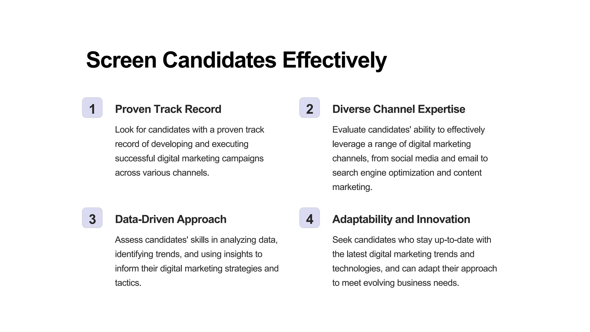 How to hire the perfect Digital Marketing Manager | PPT