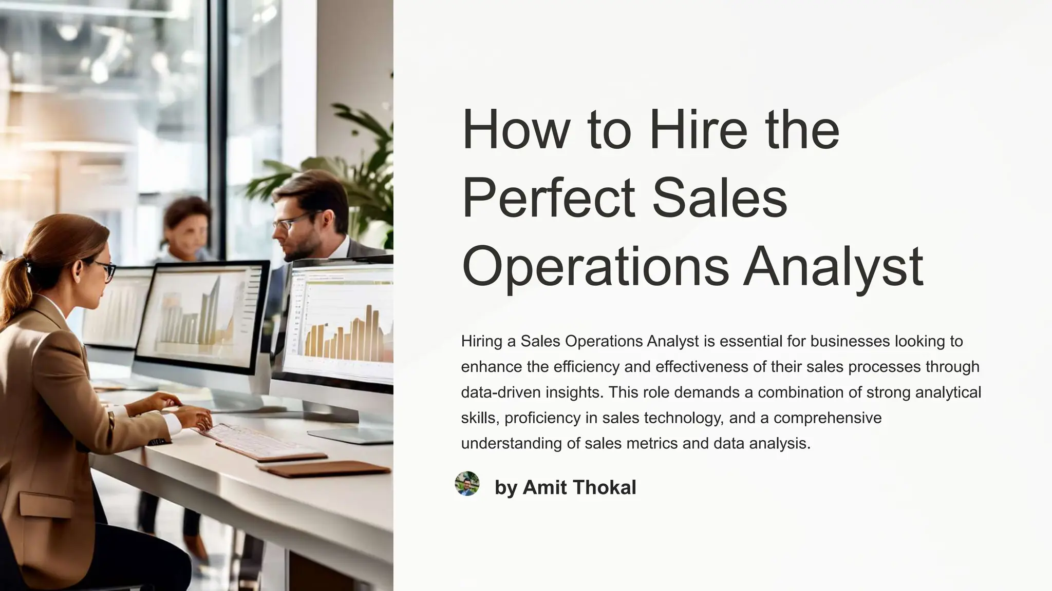 How to Hire the Perfect Sales Operations Analyst | PPT