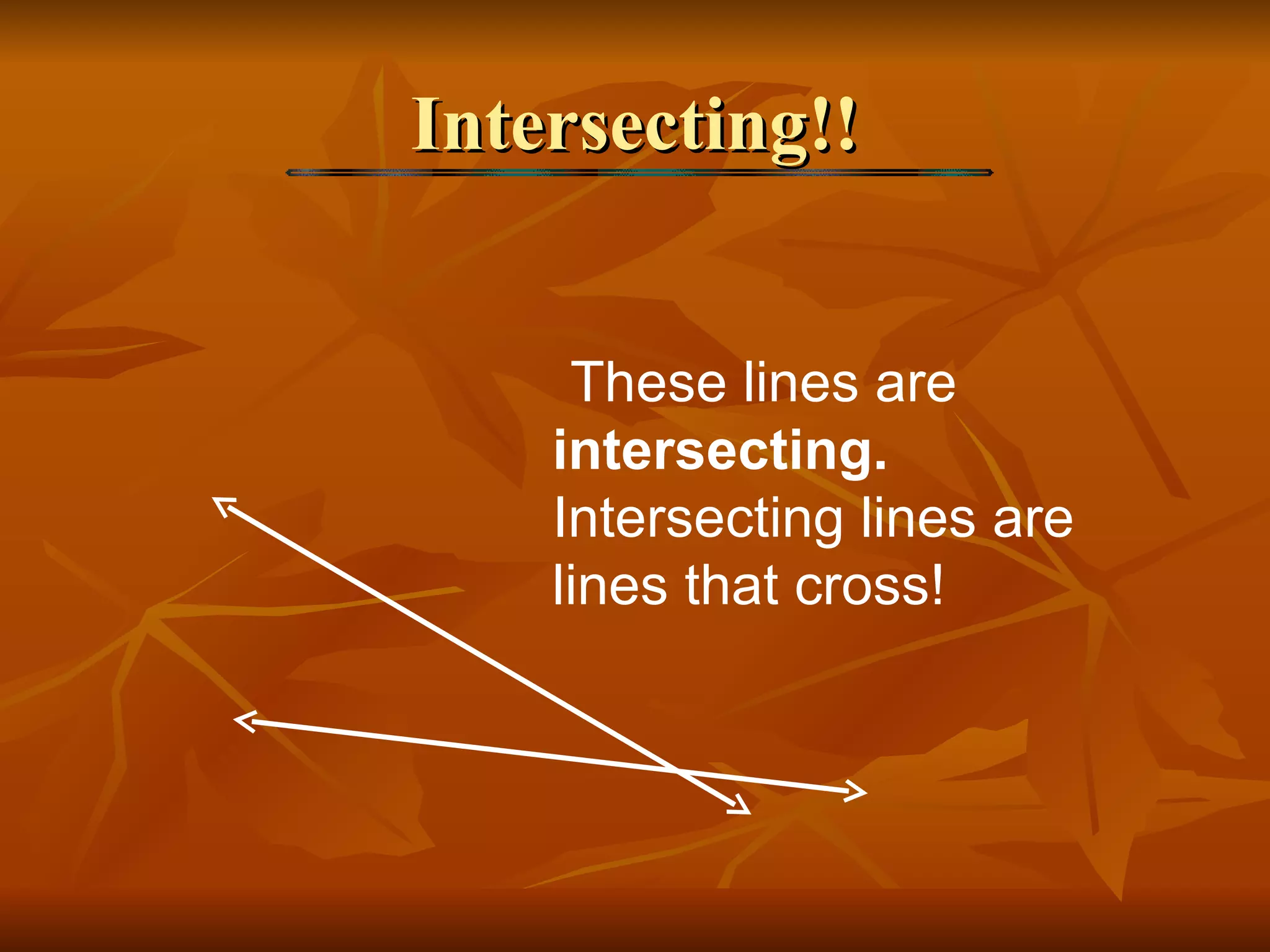 How To Identify Line Relationships!!! | PPT