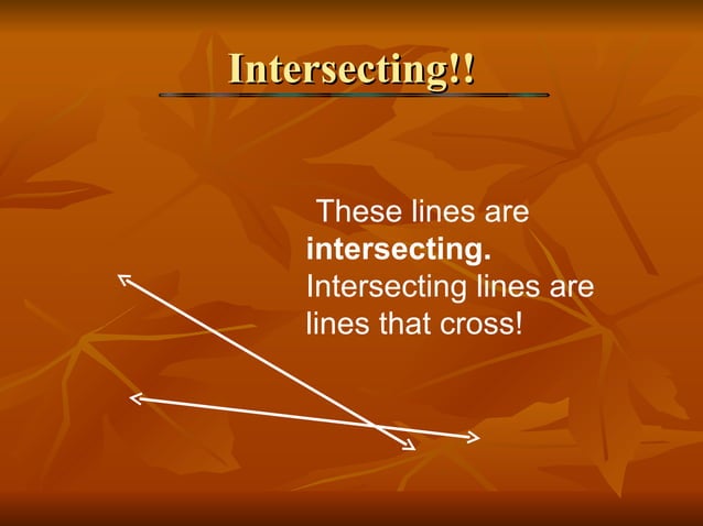 How To Identify Line Relationships!!! | PPT