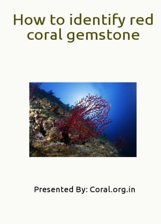How to-identify-red-coral-gemstone | PDF