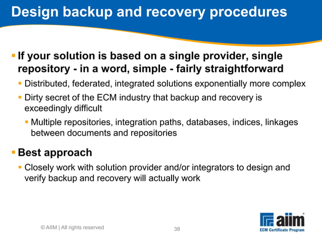 How to implement ECM?