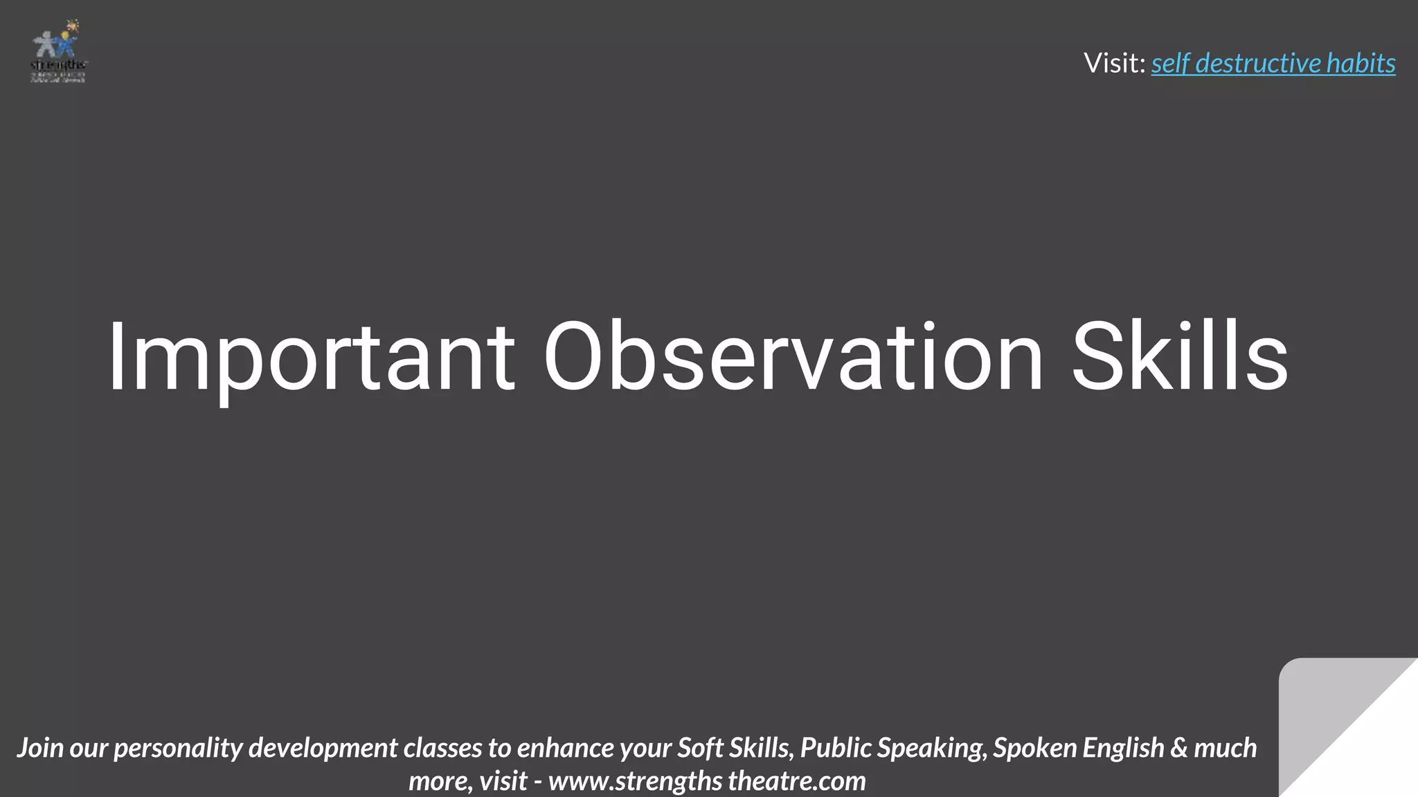 How to Improve Observation Skills | PPTX