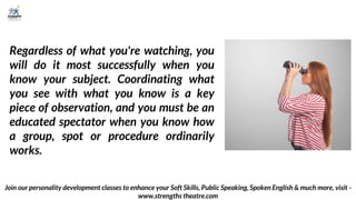 How to Improve Observation Skills | PPTX