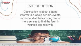How to Improve Observation Skills | PPTX