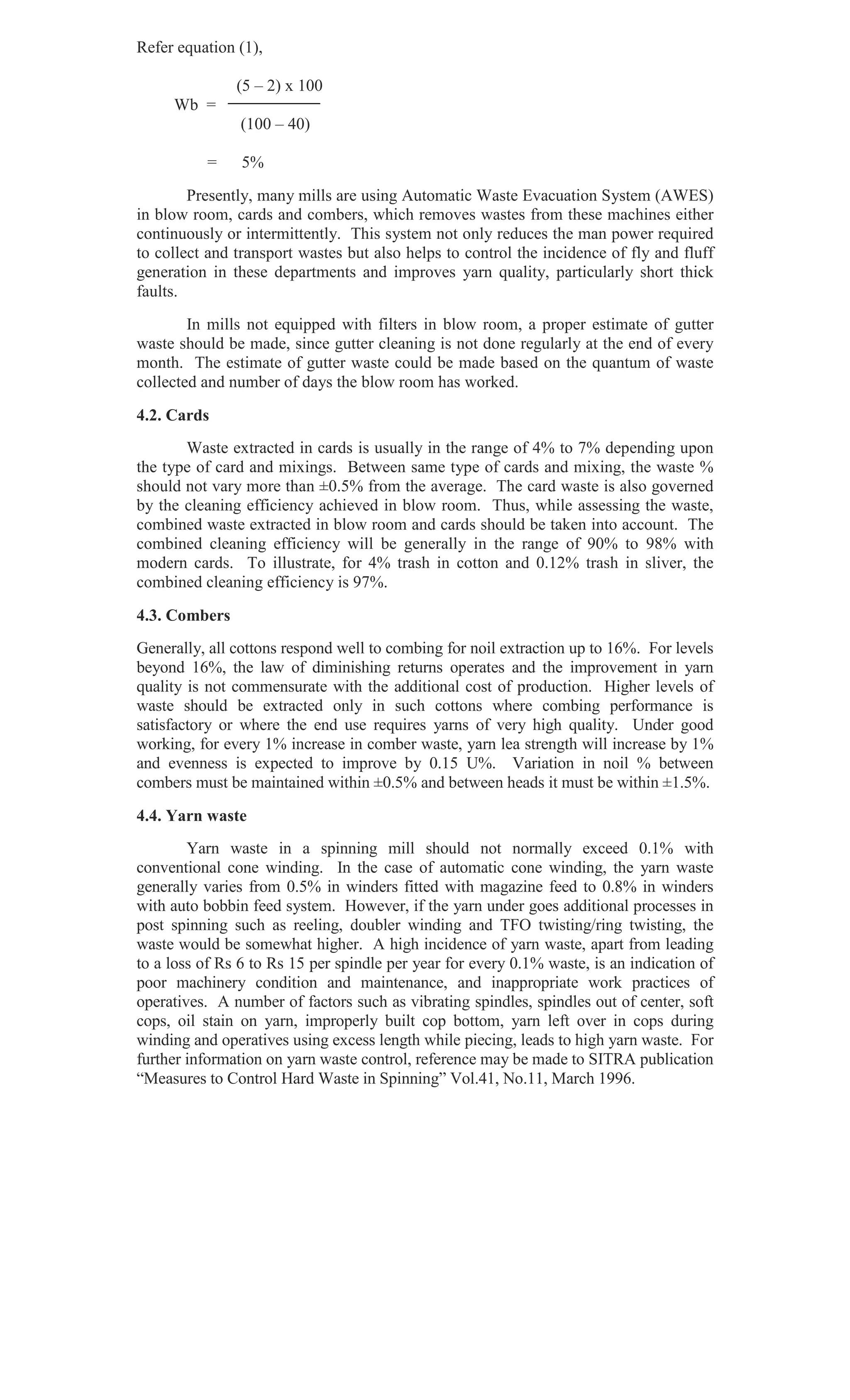 How to-improve-yarn-realization-and-control-wastes | PDF