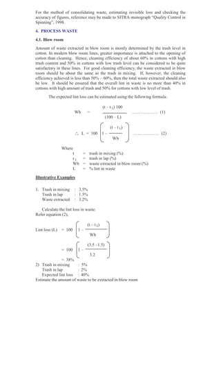 How to-improve-yarn-realization-and-control-wastes | PDF