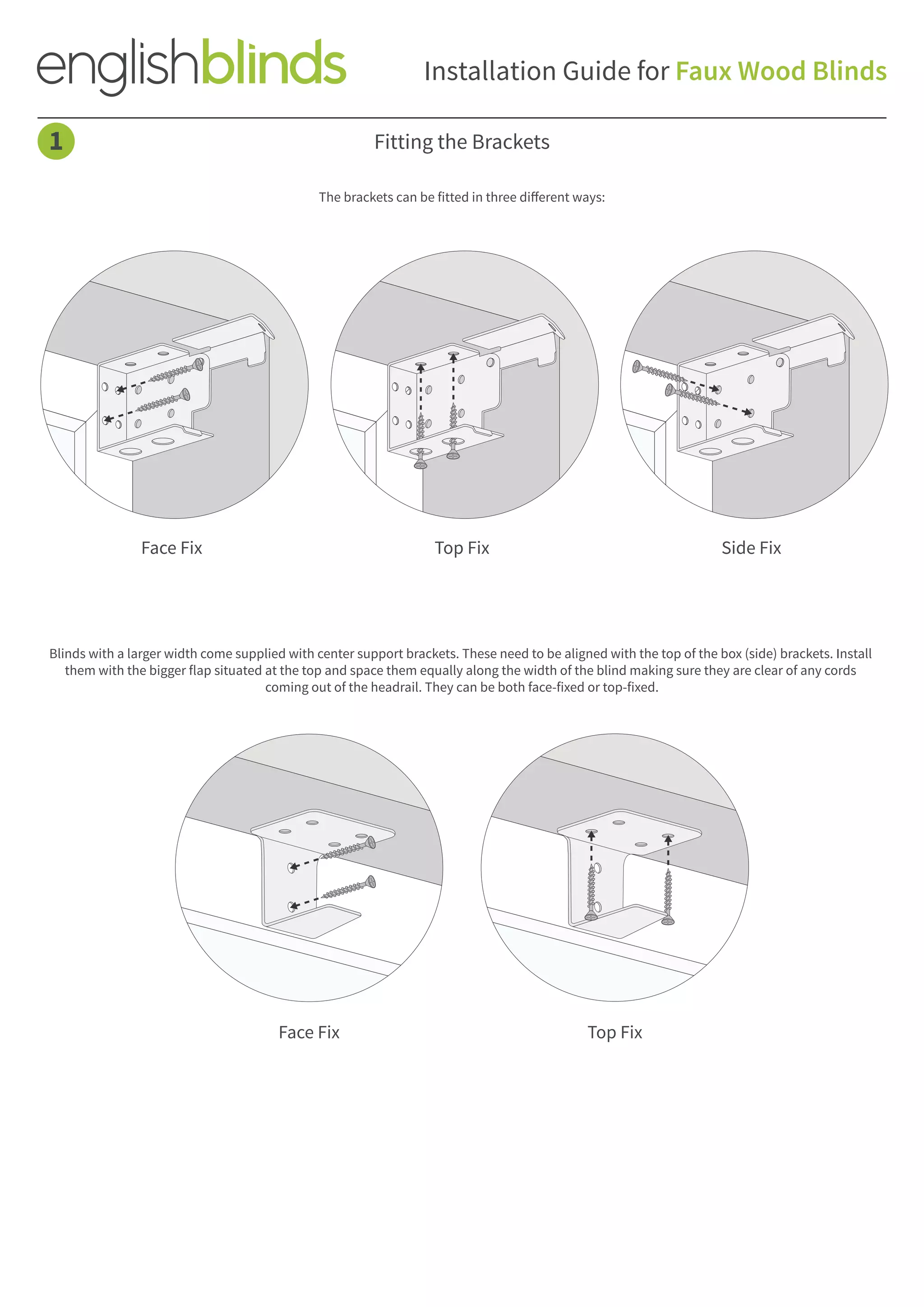 How to Fit Faux Wood Blinds | PDF