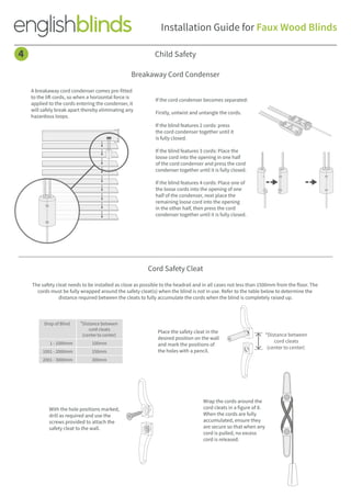 How to Fit Faux Wood Blinds | PDF