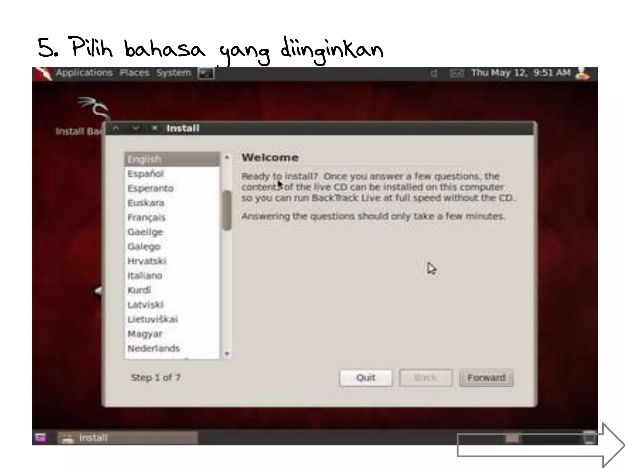 How to Install Linux BackTrack 5 | PPTX
