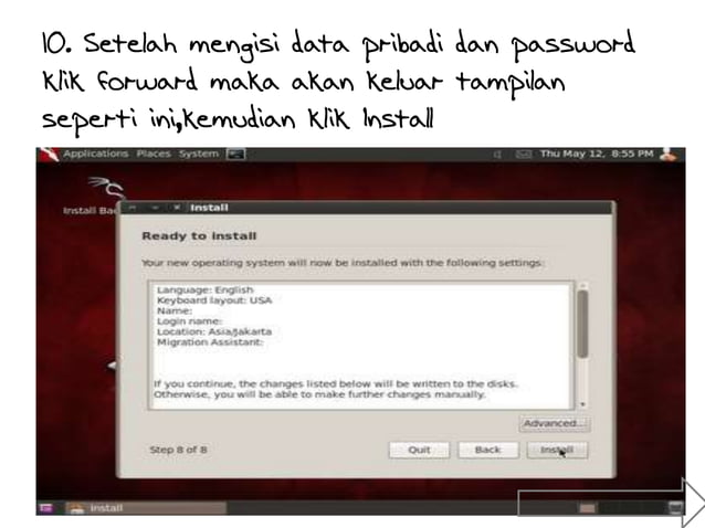 How to Install Linux BackTrack 5 | PPT