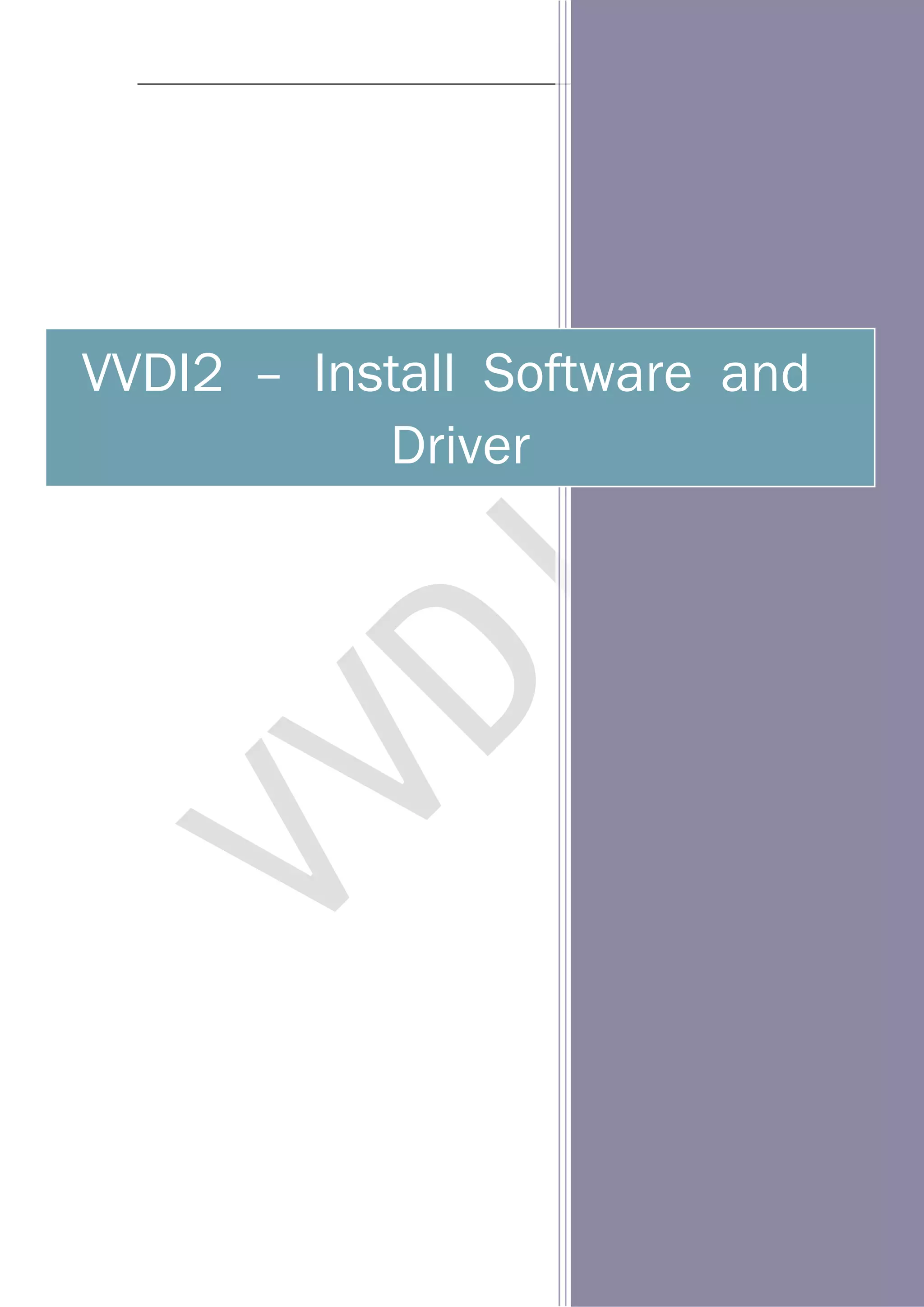 How to install vvdi 2 software and driver | PDF | Operating Systems ...